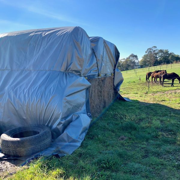 An Innovative way to Cover your Hay Stacks - ARK Tarps